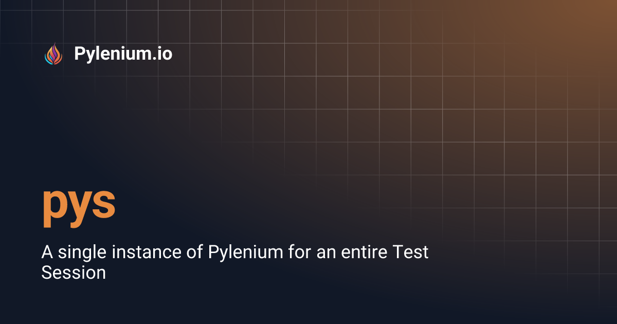 pys | Pylenium.io